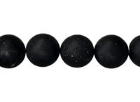 Matte blackstone - Blackstone beads for men's jewelry