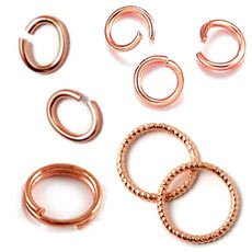 Jewellery jumprings - Buy jumprings for jewelleries in rose gold and cobber