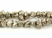 Pyrit sten • Hurtig levering → Køb gyldne perler til smykker her