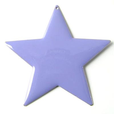 Emalje stjerne, x-large lilla, f.s 60 mm, 1 stk