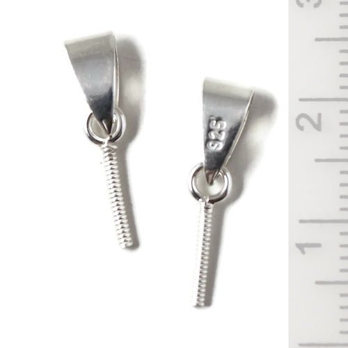 Stiftøsken med hempe og stift med gevind, sølv, 18x1,2 mm, 1 stk.