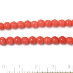 Coral bead imitation coral red 4mm 20pcs